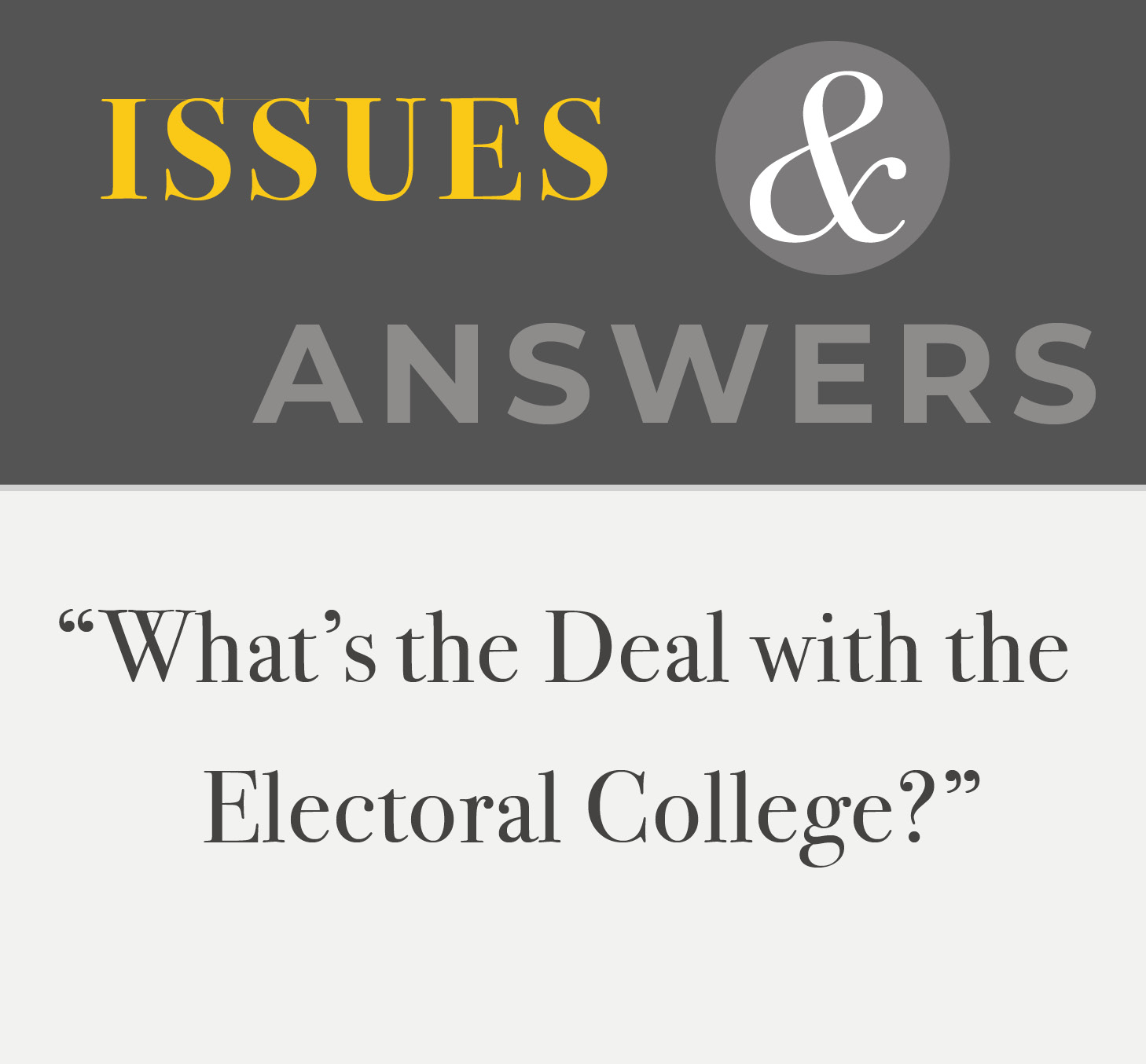 Electoral College Map - Civics For Life